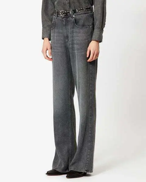 MARANT ETOILE Belvira Bootcut Jeans - Gray