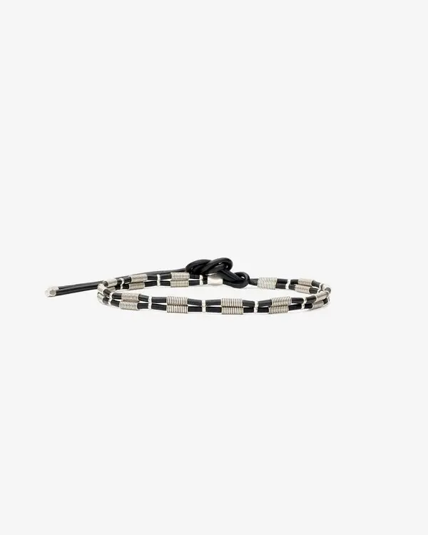 Isabel Marant Swen Tie-up Belt - Black/silver