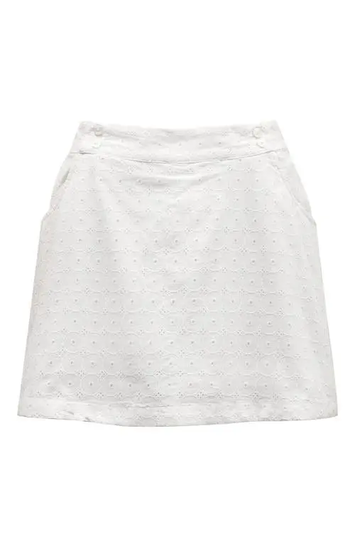 HOPE & HENRY Organic Cotton Eyelet Skort