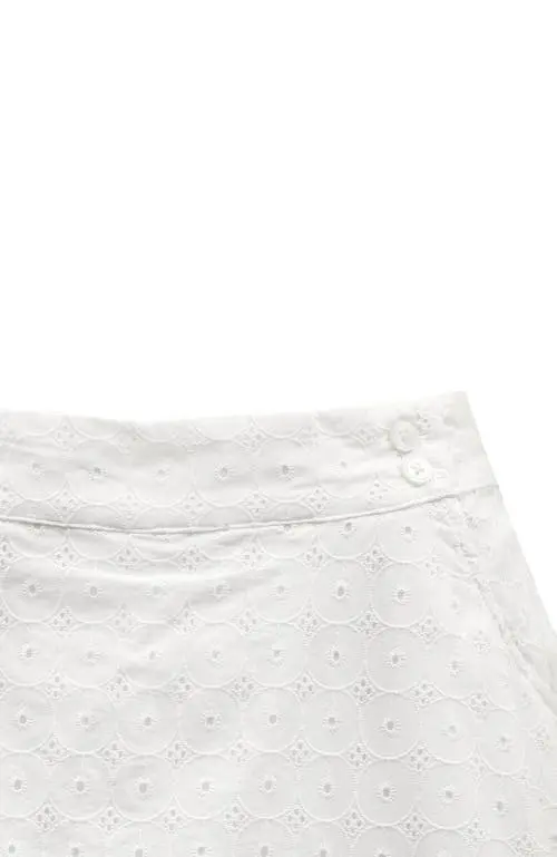 HOPE & HENRY Organic Cotton Eyelet Skort