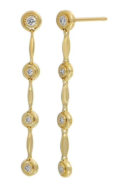 Bony Levy Aviva Diamond Linear Earrings - 18k Yellow Gold