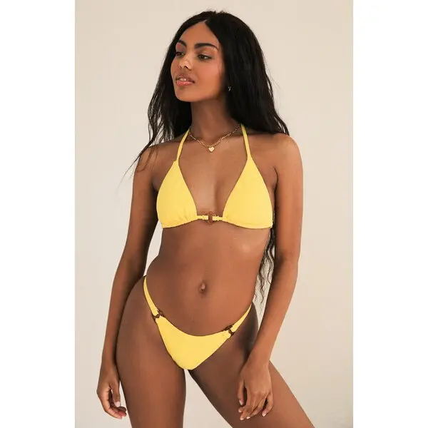 DIPPIN DAISY'S Halle Cheeky Bikini Bottom - Sunshine Waffle