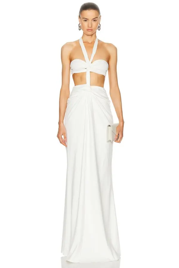SID NEIGUM Bandeau Knot Dress - Cream