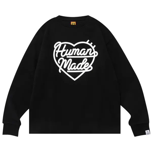 HUMAN MADE Heart Long-sleeve T-shirt - Black