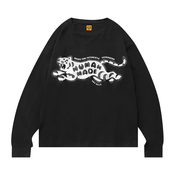 HUMAN MADE Tiger Long-sleeve T-shirt - Black
