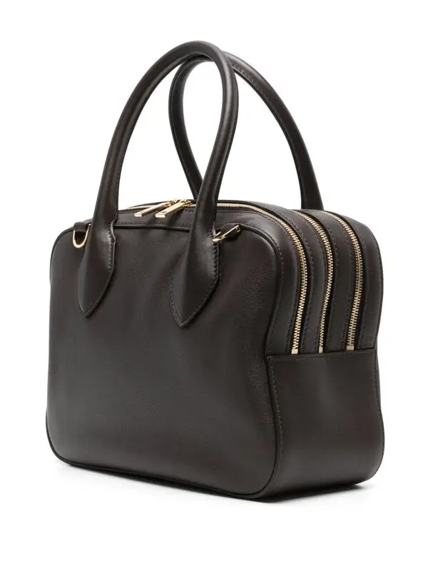 FERRAGAMO Logo-debossed Leather Tote Bag