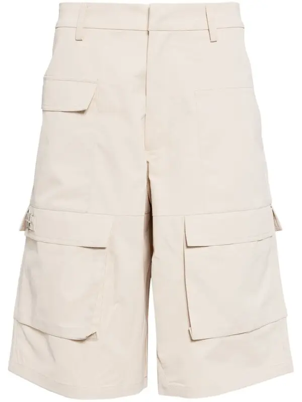 HELIOT EMIL Cellulae Cargo Shorts - Neutrals