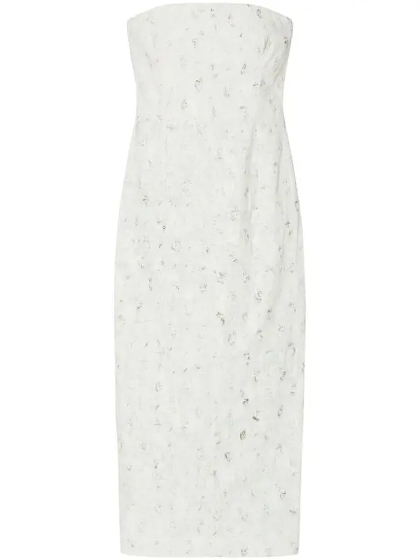 Tory Burch Embellished Linen Dress