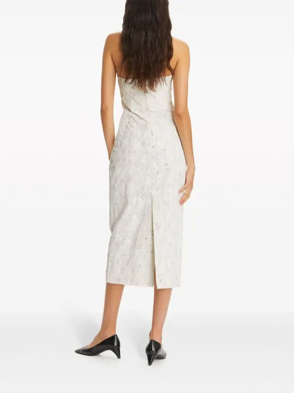 Tory Burch Embellished Linen Dress