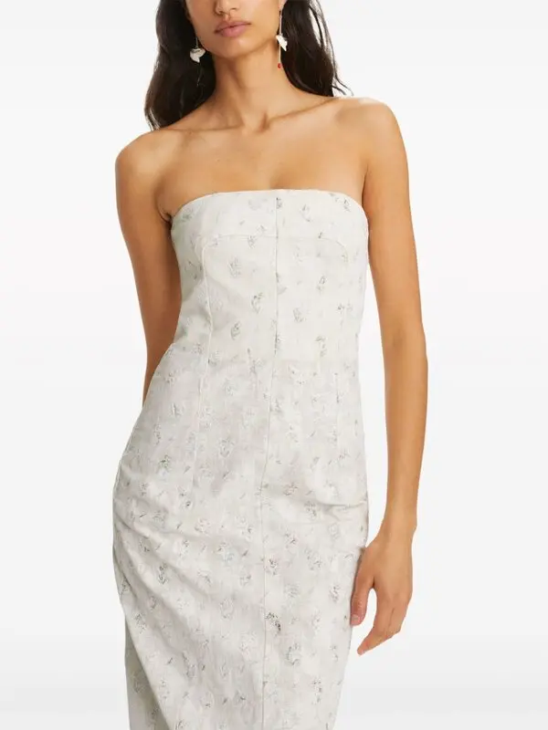 Tory Burch Embellished Linen Dress