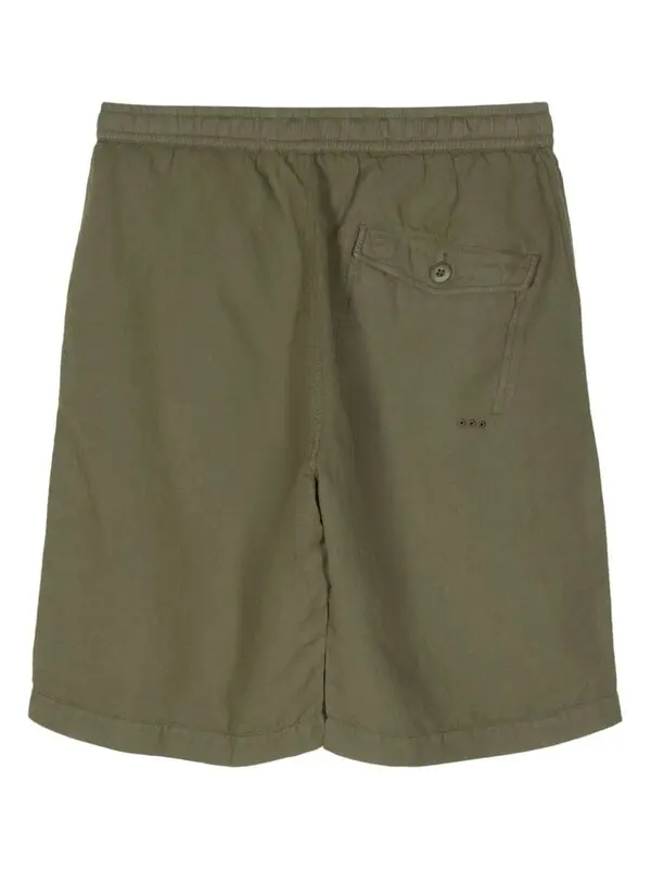MAHARISHI Embroidered Hemp Deck Shorts - Green