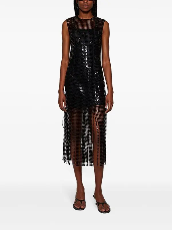 Christopher Esber Sequined Tassel Midi Dress