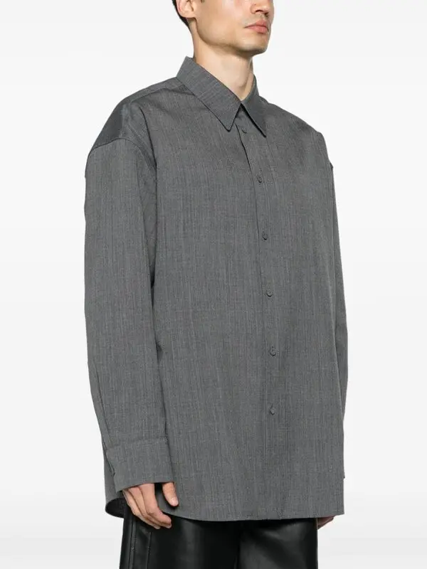 JIL SANDER Textured Wool Overshirt