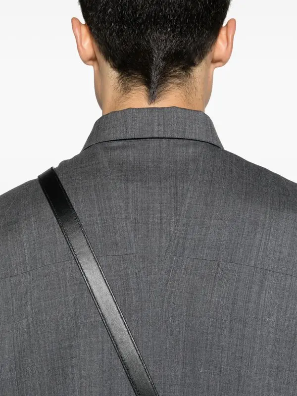 JIL SANDER Textured Wool Overshirt
