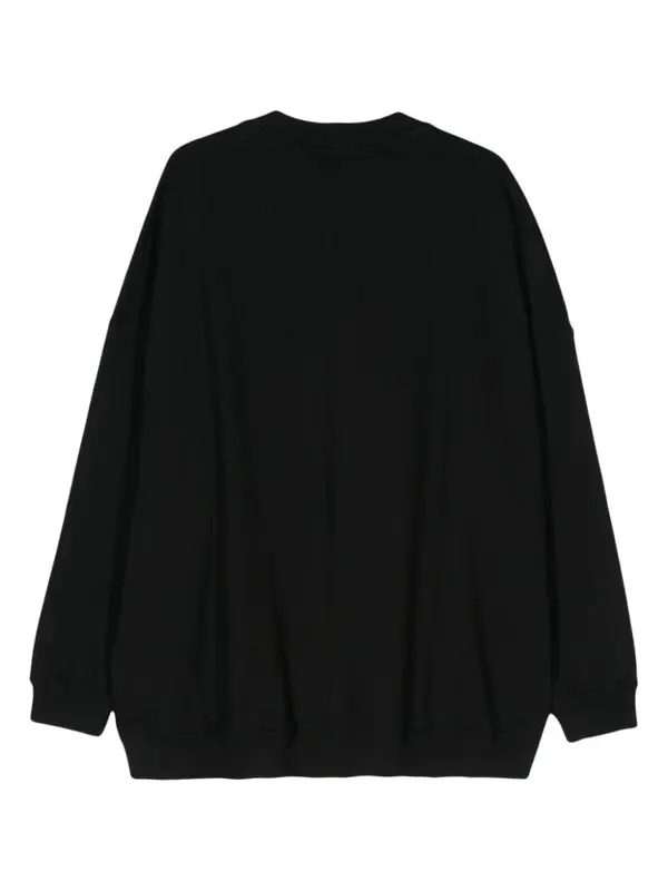 Rick Owens Logo-embroidered Sweatshirt - Black