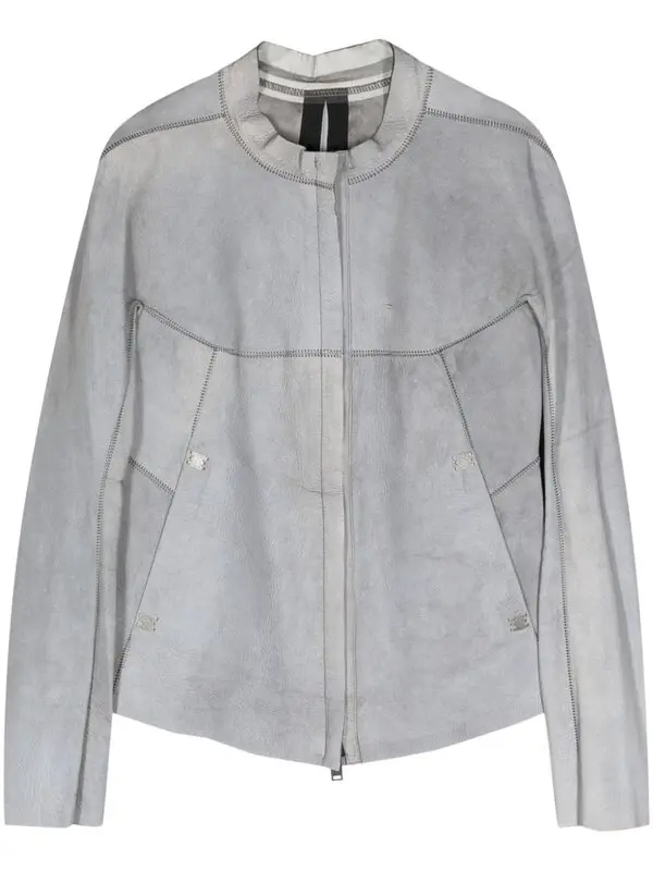 ISAAC SELLAM EXPERIENCE Panelled Leather Jacket