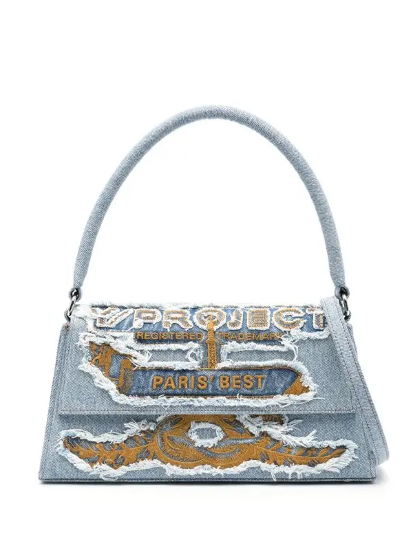 Y/project Denim Shoulder Bag - Blue