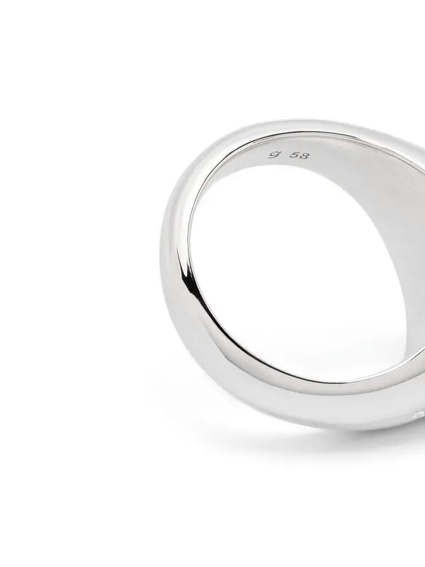 Tom Wood Ivy Polished Signet Ring