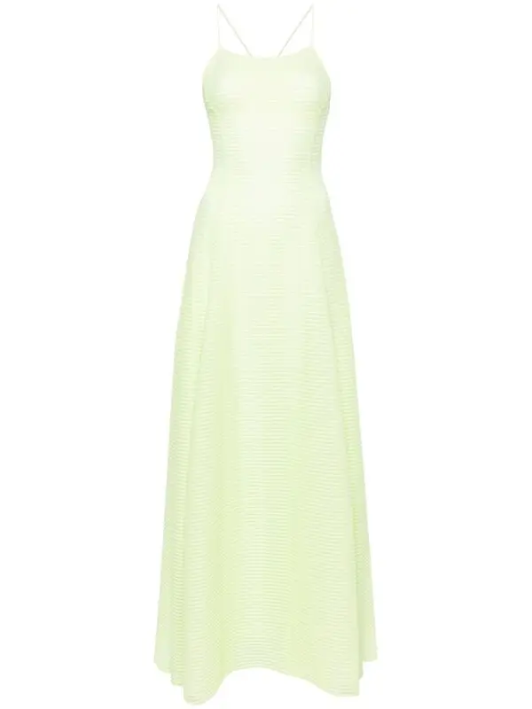 Emporio Armani Ribbed Knit Maxi Dress