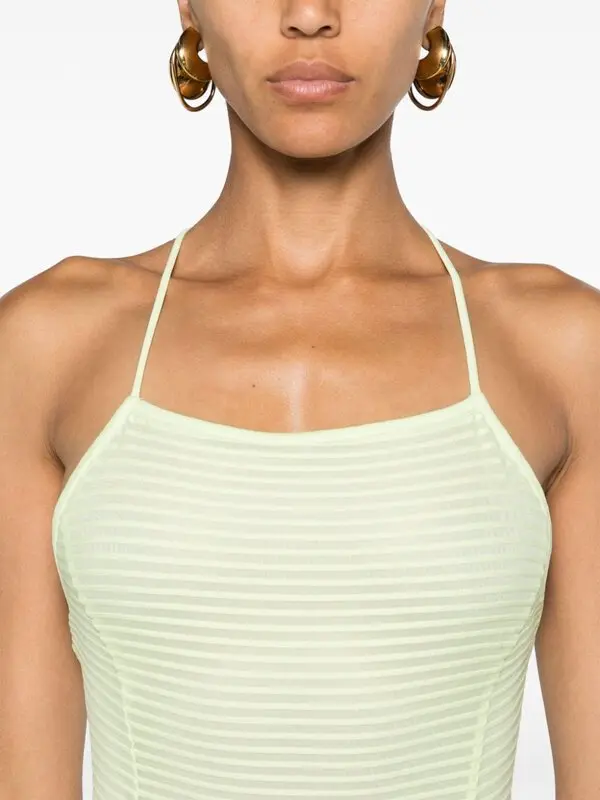 Emporio Armani Ribbed Knit Maxi Dress