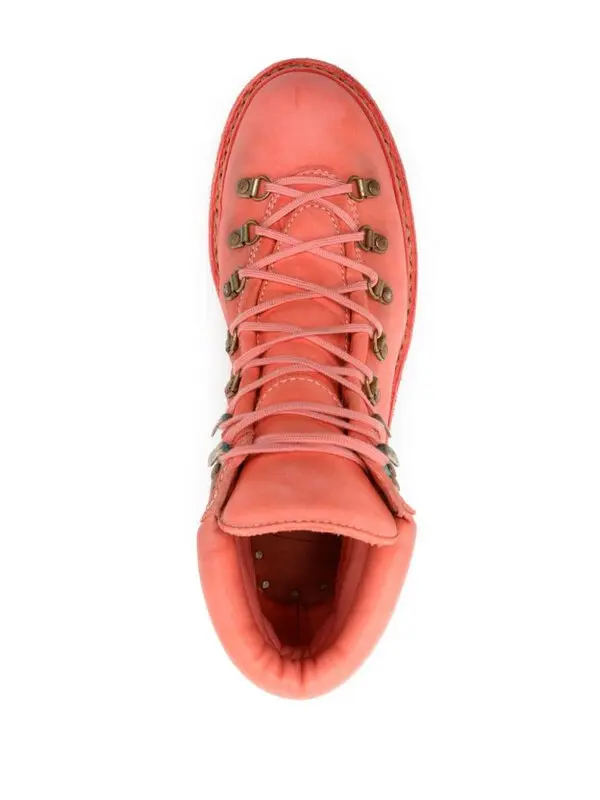 Guidi 19 Leather Ankle Boots - Pink