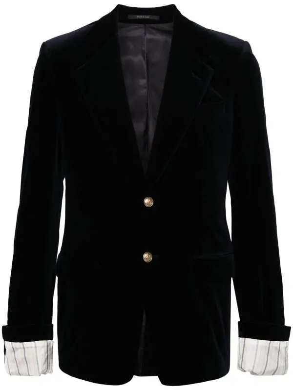 Gucci Single-breasted Velvet Blazer
