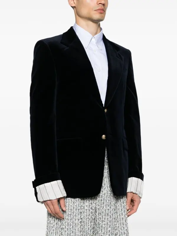 Gucci Single-breasted Velvet Blazer