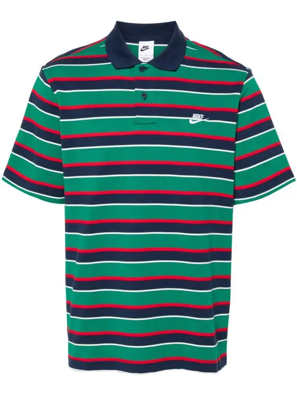 Nike Striped Cotton Polo Shirt