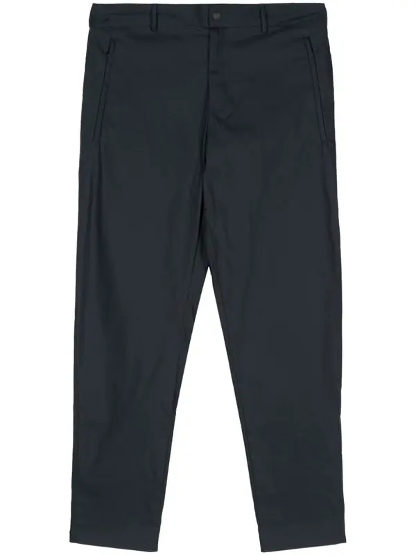 PT TORINO Gabardine-weave Tapered Trousers - Blue