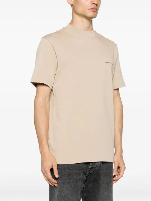 SAMSOE SAMSOE Norsbro Cotton T-shirt - Neutrals