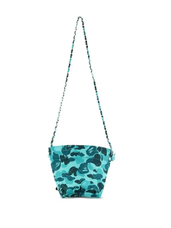 SAINT MXXXXXX X Bape Camouflage-print Bucket Bag - Blue