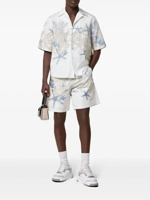 Versace Barocco Sea Cotton Shorts