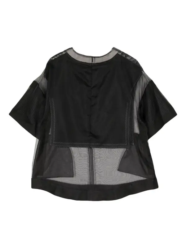 Undercover Tulle-panelled T-shirt