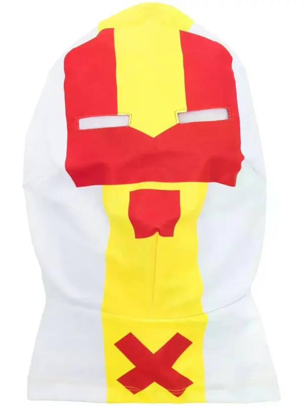 WALTER VAN BEIRENDONCK Graphic-print Face Mask - White
