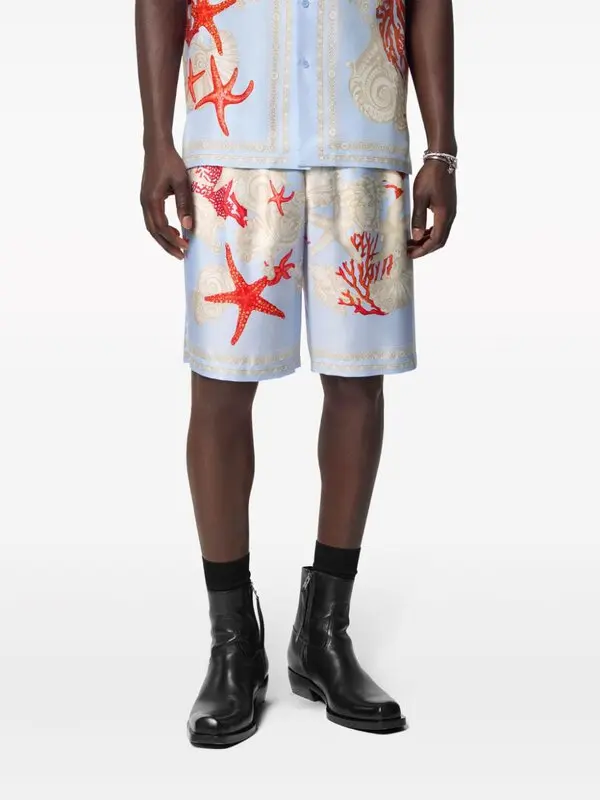 Versace Barocco Sea Silk Shorts