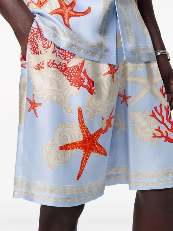 Versace Barocco Sea Silk Shorts