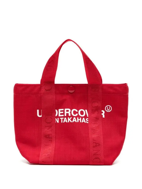 Undercover Logo-print Canvas Tote Bag - Red