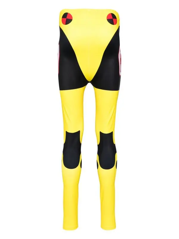 WALTER VAN BEIRENDONCK Dummy Bike Leggings - Yellow