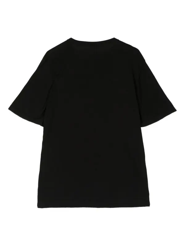 Transit Round-neck Cotton T-shirt - Black