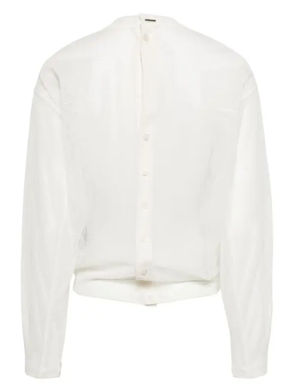 SYSTEM Semi-sheer Jersey Top