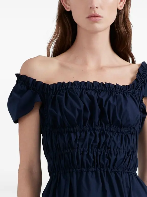 Altuzarra Lily Cotton Midi Dress - Blue