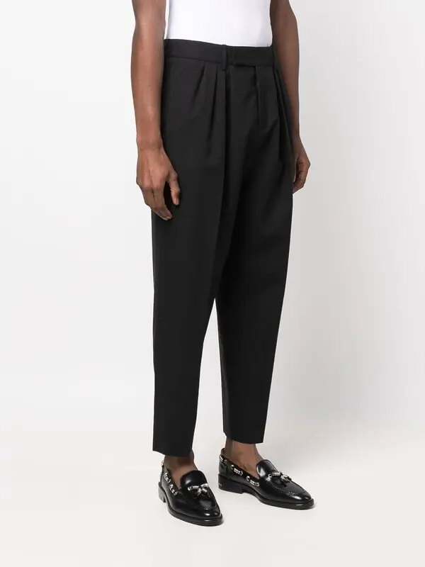 Saint Laurent Wool Tapered Trousers