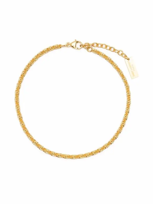 Saint Laurent Small Faceted Cable-chain Bracelet - Gold
