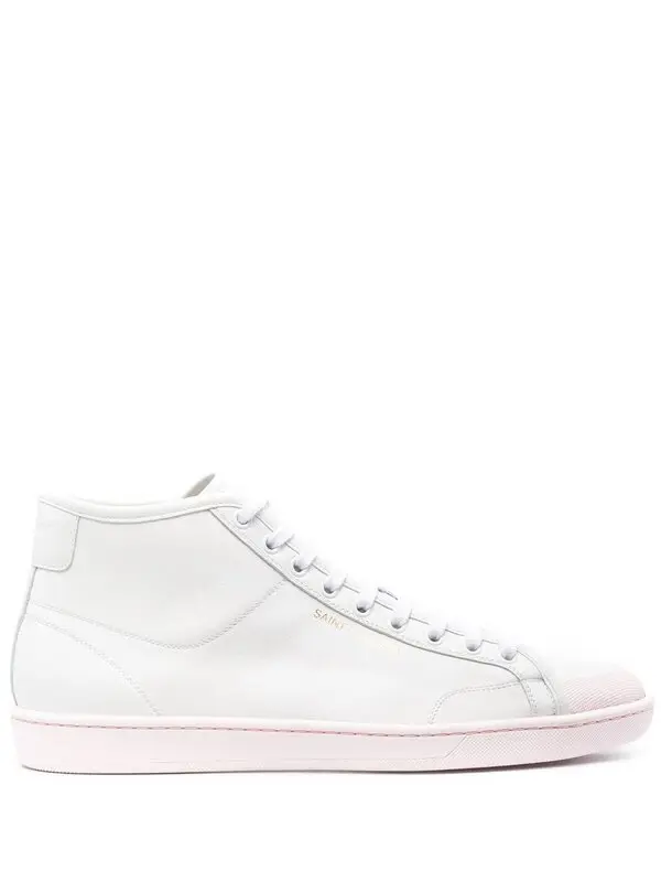 Saint Laurent Logo-stamp High-top Sneakers
