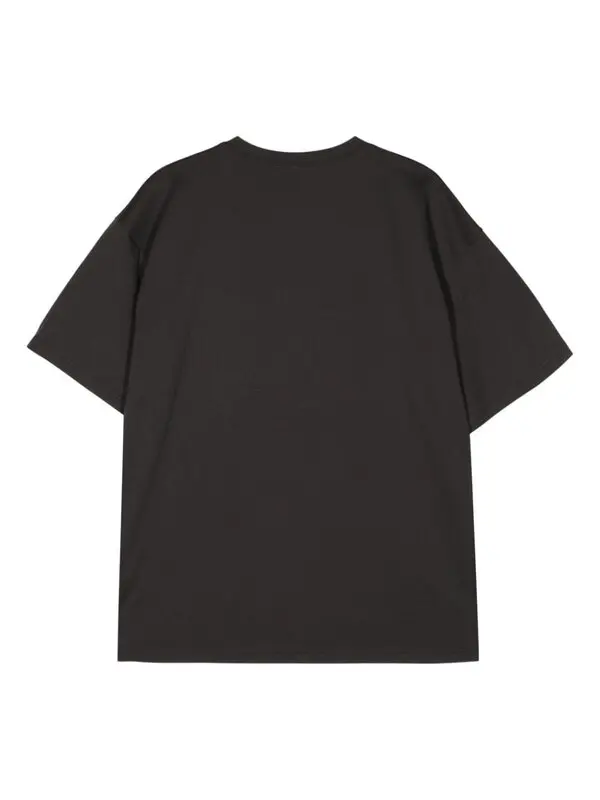 Attachment Crew-neck Cotton T-shirt