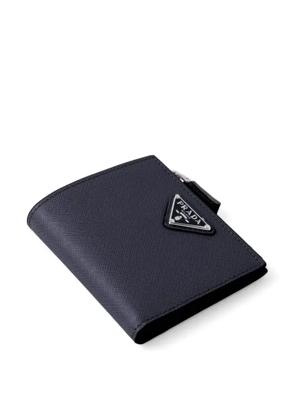 Prada Small Saffiano Leather Wallet - Blue
