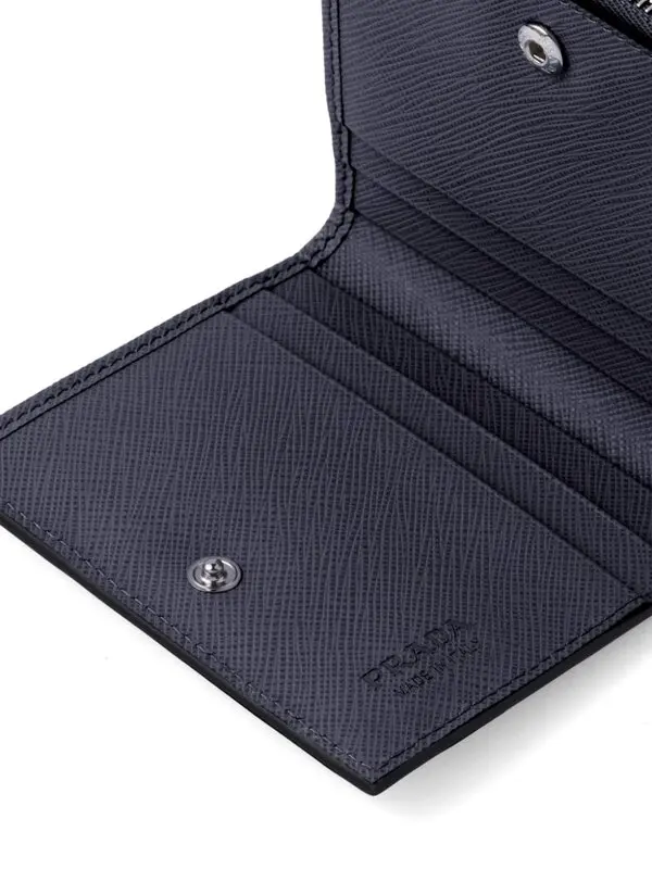 Prada Small Saffiano Leather Wallet - Blue