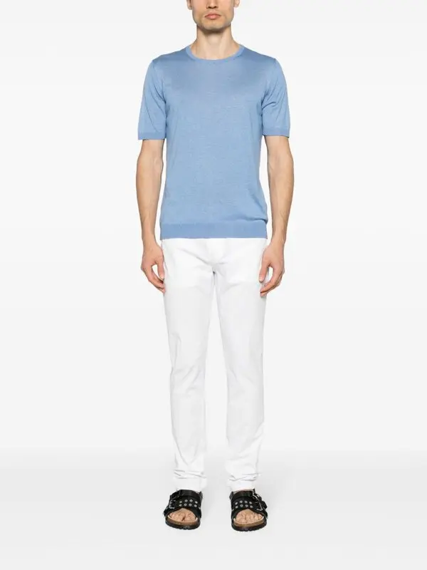 BARBA NAPOLI Fine-knit Silk T-shirt