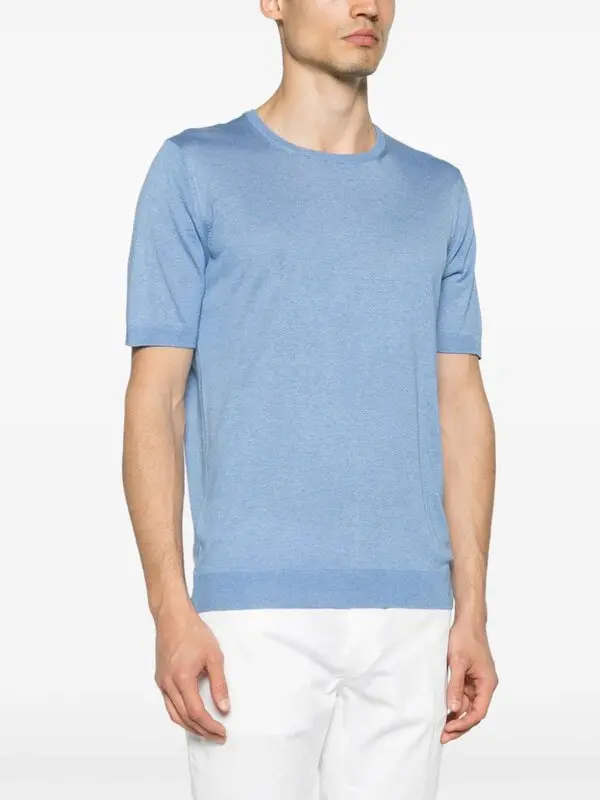 BARBA NAPOLI Fine-knit Silk T-shirt