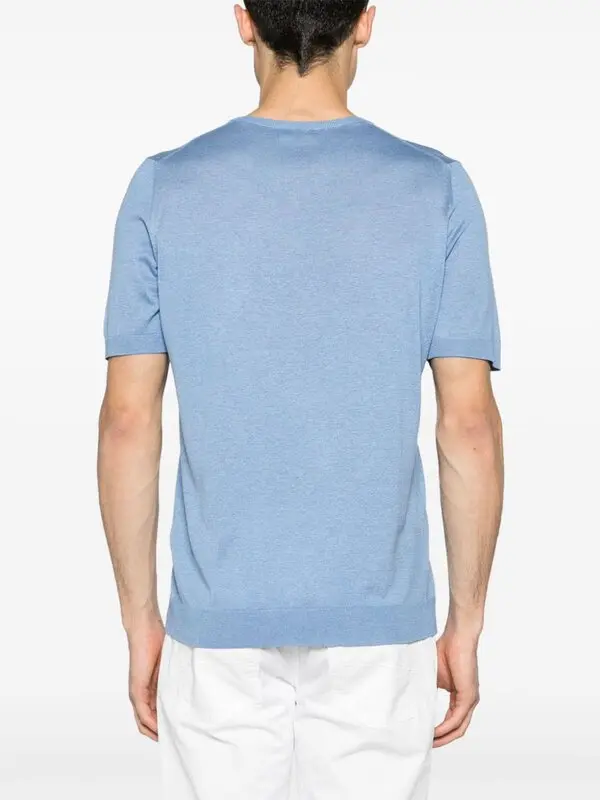 BARBA NAPOLI Fine-knit Silk T-shirt
